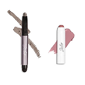 Julep Eyeshadow 101 Crème to Powder Waterproof Eyeshadow Stick, Taupe Shimmer & It's Balm Tinted Lip Balm + Buildable Lip Color, Dusty Orchid Shimmer