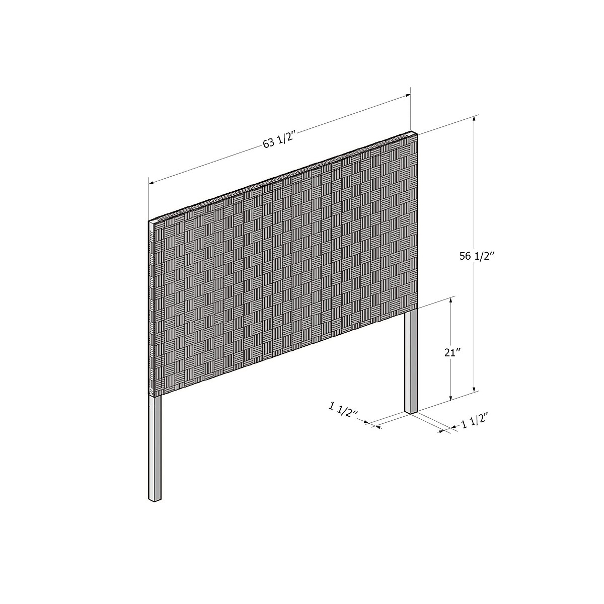 South Shore Balka Headboard, Queen, Matte Black