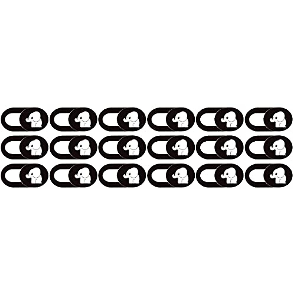 SOLUSTRE 18 pcs Camera Cover Indicator Light Webcam Slide Blocker Laptop Privacy Protection Laptop Camera Computer Tablets Webcam Cover Slide Webcam Cover for Laptop Flat abs