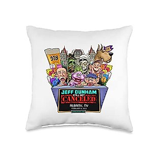 JEFF DUNHAM Albany, NY (2023) Throw Pillow, 16x16, Multicolor