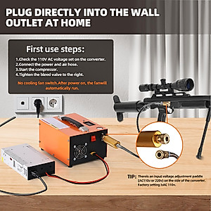 Generic Portable household, outdoor 12V air compressor 110V/, 4500Psi/30Mpa/300Bar