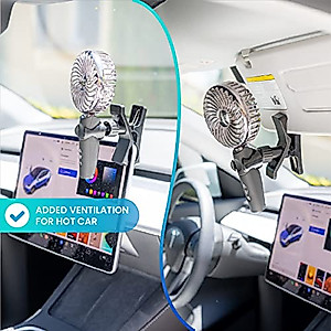 Modern Comfort AirX Portable Personal Fan | Multi-Use Clip & Stand for Home, Gym, Outdoors, Office, Desk, Peloton... | 5-speeds (vs 3)| Long Lasting Charge |Ergonomic Handle |Reduce AC use | 1 Yr Warr