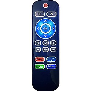 Replacement Backlit TV Remote Control for Roku TV, for TCL/Hisense/Sharp/Philips/Onn/Element/Insignia/Westinghouse Roku TV (NOT for Roku Stick or Box)