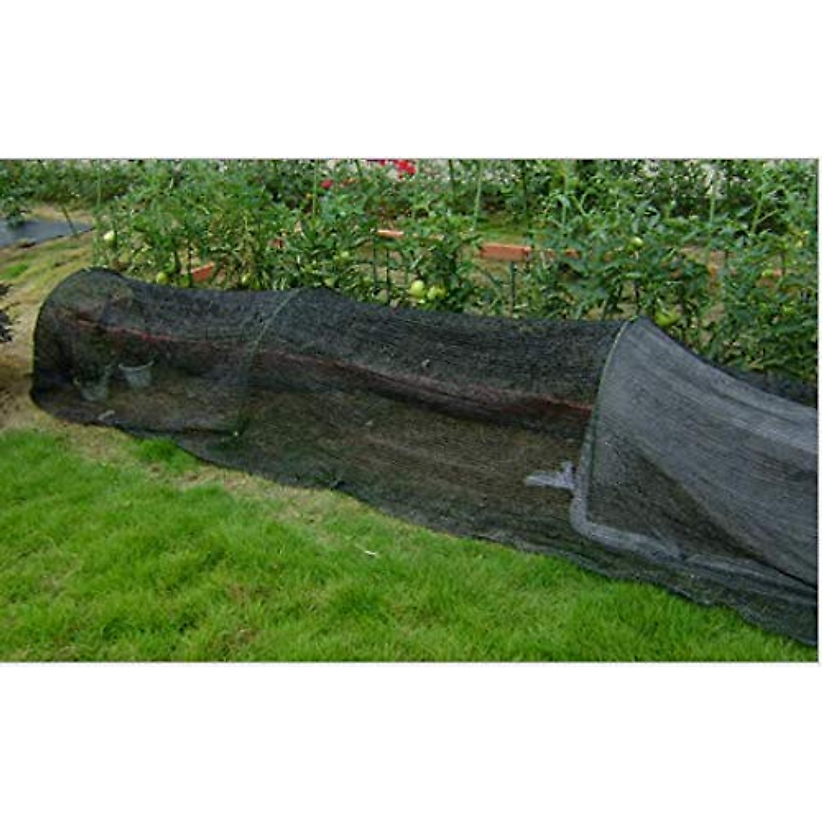 DODXIAOBEUL Sunblock Shade Cloth, Plant Covers,40% Black Sun Mesh,Garden Netting UV Resistant Net with 8 Aluminum Grommets Easier to Hang,for Greenhouse Flowers Plants Patio Lawn Mesh (6.5FT x 6.5FT)