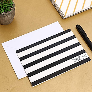 Juvale 144-Pack Bulk Thank You Cards Set with Envelopes, Blank Inside for Birthday Party, Baby Shower, Wedding, Employee Appreciation, All Occasions, 6 Assorted Designs (4x6 in)