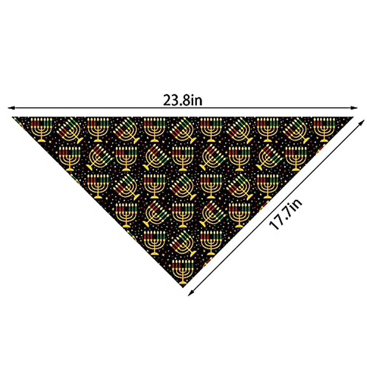 Kwanzaa Dog Bandana Kinara African American Harvest Holiday Decor Pet Puppy Collar Scarf Costume