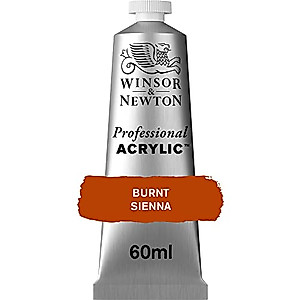 Winsor & Newton Professional Acrylic Paint, 60ml (2-oz) Tube, Burnt Sienna