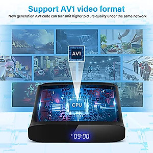 KRGEMS Android 11.0 TV Box,Streaming Media Player,Cortex-A35,4G+64G,with Digital Display,Support 2.4GHz/5GHz WiFi,10/100M LAN,4K@60fps,Bluetooth 5.0