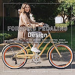 sixthreezero EVRYjourney Women's Beach Cruiser Bike, Step-Through Touring Hybrid Bicycle