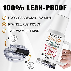 Friend Gifts for Women, You're the Sister I Got to Choose Stainless Steel Tumbler Cup 40oz, Friendship Gifts for Women, Christmas Birthday Gifts for Best Friend BFF Work Bestie Soul Sister Mug