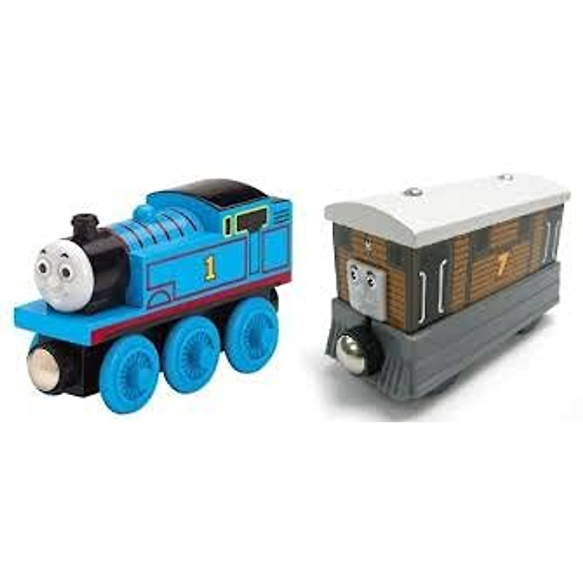 Thomas and Toby Compatible with Thomas & Friends Wooden Railway by Learning Curve - Thomas and Toby - LC09738