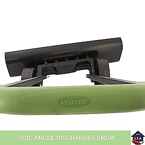 Pro Premium 30 inch SnoDozer Rolling Pusher Shovel on Wheels with Heavy Duty Flip-It Bi-Directional Angled Blade for Snow Removal of Drive & Walkway | Clean Barn Grain Plow | Made in USA | Model P775