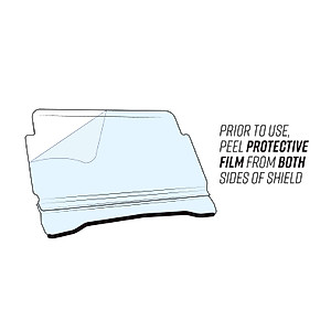 SuperATV.com Scratch Resistant Flip/Fold Down 2-in-1 Windshield for Polaris RZR 900 / S 900 / 4 900 | 1/4" Thick Polycarbonate 250X Stronger than Glass | Hard Coated | USA Made