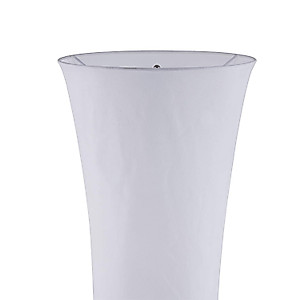 Floor Lamp for Living Room Bedrooms, Contemporary Floor Lamps with White Cloth Fabric Shade, Soft Standing Light Corner Lighting