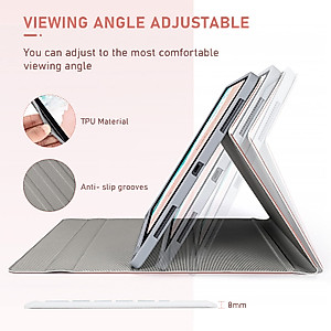 Backlit Keyboard Case and Mouse Compatible with iPad Pro 12.9 2020/2018, Detachable Keyboard US Layout with Mice & Cover for iPad Pro 12.9 4th Gen./3rd Gen, Rose Gold