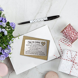 YODOCAMP 18th Birthday Card for Mom from Daughter - Engraved Wallet Card, Just Do Your Best