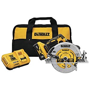 DEWALT 20V MAX* XR Circular Saw, 7-1/4-Inch, Brushless, Power Detect Tool Technology (DCS574W1)