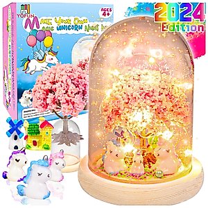 YOFUN Make Your Own Unicorn Night Light - Unicorn Craft Kit for Kids, Arts and Crafts Nightlight Project Novelty for Girl Age 4 to 9 Year Old, Unicorns Gifts for Girls