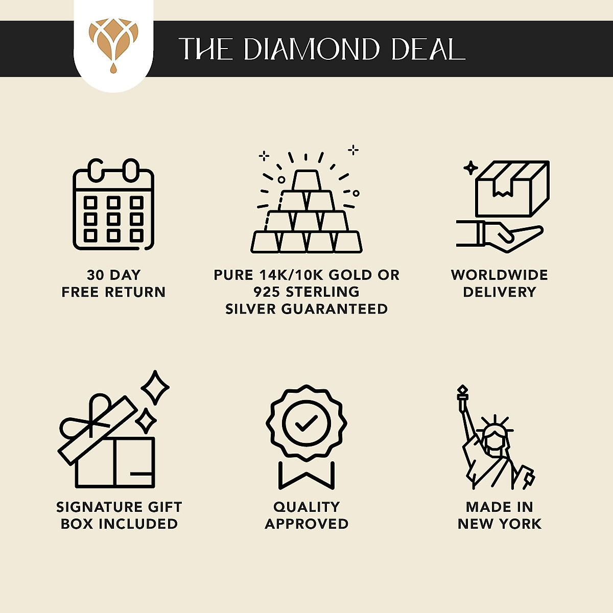 The Diamond Deal 14k REAL Yellow Gold 2.5mm Shiny Hollow Rope Chain Necklace for Pendants and Charms with Lobster-Claw Clasp (20" And yellow-gold)