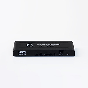 Expert Connect | 1x4 HDMI Splitter | Ultra HD 4K/2K | 1 Input - 4 outputs | Full HD/3D | 1080P | HDMI 1.4 | HDTV | PS4 / PS3 | XboxOne / 360 | DVD | Blu-ray | DTS Digital