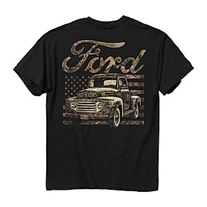 Buck Wear Ford-49 Camo Flag 5 oz T-Shirt, MD