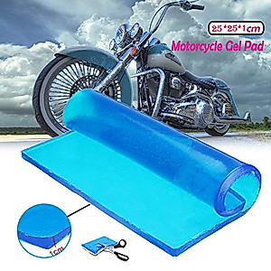 LisylineAuto Gel Seat Cushion Seat Gel Pad Pressure Reducing Shock Absorption Mats Reduce Fatigue Comfortable Soft Pad Cushion For Motorcycle Car Office Chair Wheelchair (25 x 25 x 1cm)