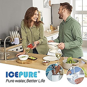 ICEPURE FM-15RA Faucet Water Filter, Raplacement for Culligan FM-15A, FM-15RA Filtration System, White Finish 320 gallons (Pack of 3)