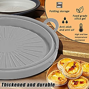 Buddeez foldable air fryer liner, silicone pot, air fryer liner basket, reusable air fryer basket, food safety air fryer oven accessories (7.5 inches [3 to 5 quarts]…