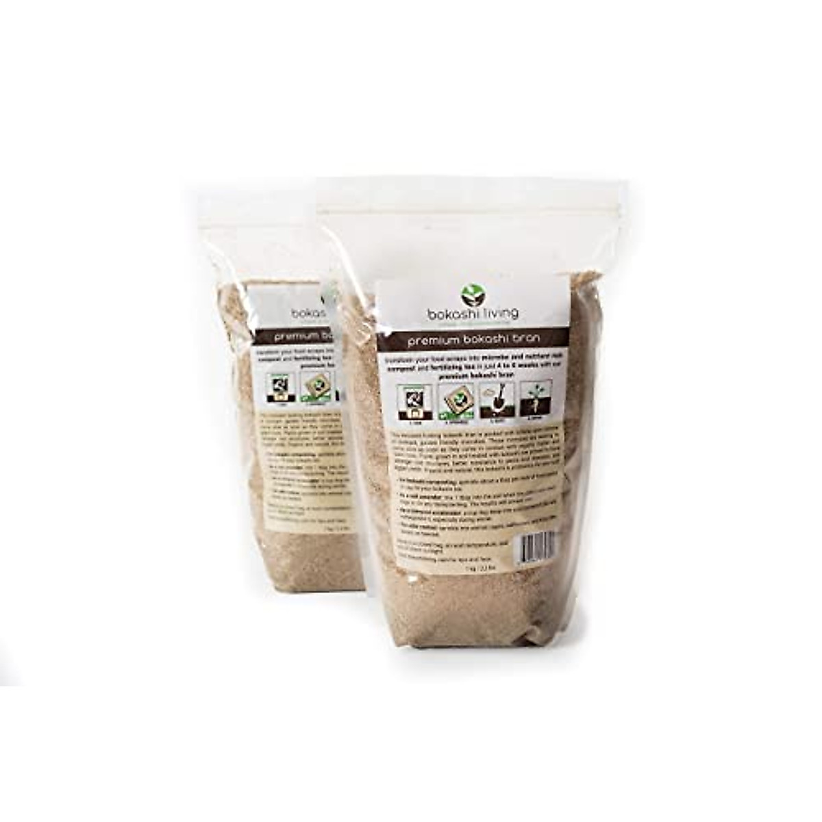 Premium Bokashi Composting Starter Kit (Includes 2 Bokashi Bins, 4.4 lbs of Bokashi Bran and Full Instructions