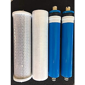 Clear Hydro - Stealth RO300 Complete Compatible Replacement Filter Kit for Hydro Logic Stealth RO300 Includes Two Membranes, Carbon & Sediment Filter