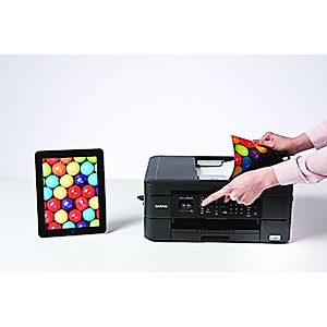 Brother MFC-J480DW - Wireless Inkjet Color All-in-One Printer w Auto Document Feeder, Amazon Dash Replenishment Enabled