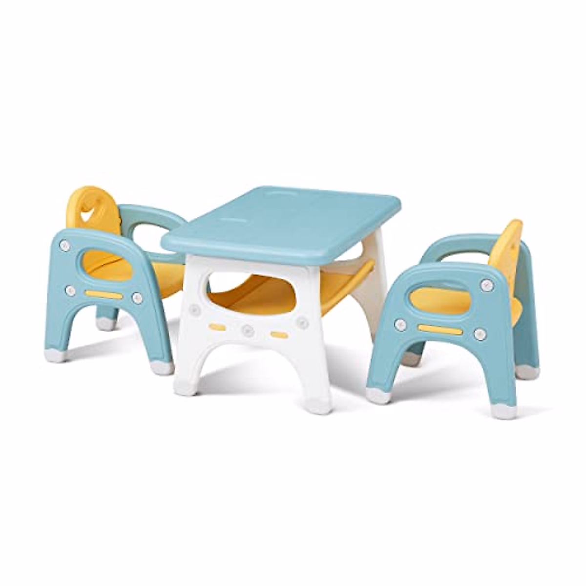 FIZZEEY Kids Table and 2 Chairs Set - Toddler Table and Chair Set, Kids 3 Piece Table and Chair Set for Toddler Over 3 Years