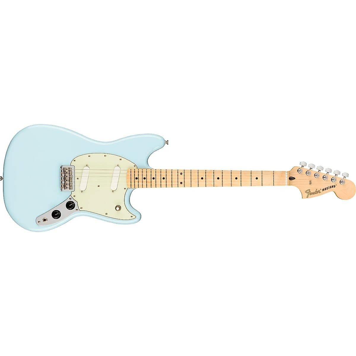 Fender Player Mustang Electric Guitar, with 2-Year Warranty, Sonic Blue, Maple Fingerboard