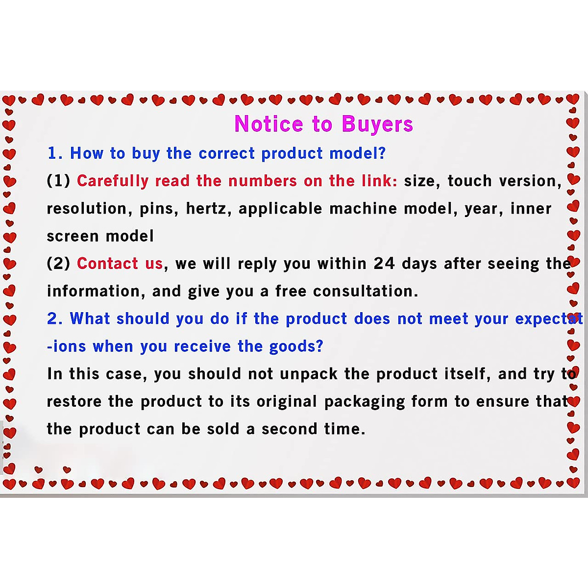 BTSELSS 15.6" Non-Touch Screen Replacement for HP 15-R032DS 15-R034DS 15-R035DS 15-R036DS LCD Display Panel HD 1366 * 768 40 pin (with Tabs)