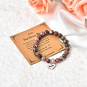 Kilener Bonus Mom Stepmom Gifts Bracelet from Daughter Son Mothers Day Gifts for Step Mom Beaded Bracelets for Women Stepmother Gifts for Christmas Birthday Thank You Gift for Mother in Law Bracelet