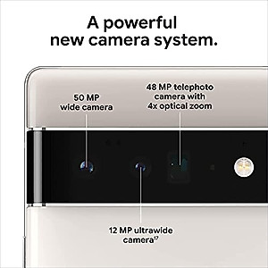Google Pixel 6 Pro - 5G Android Phone - Unlocked Smartphone with Advanced Pixel Camera and Telephoto Lens - 256GB - Cloudy White