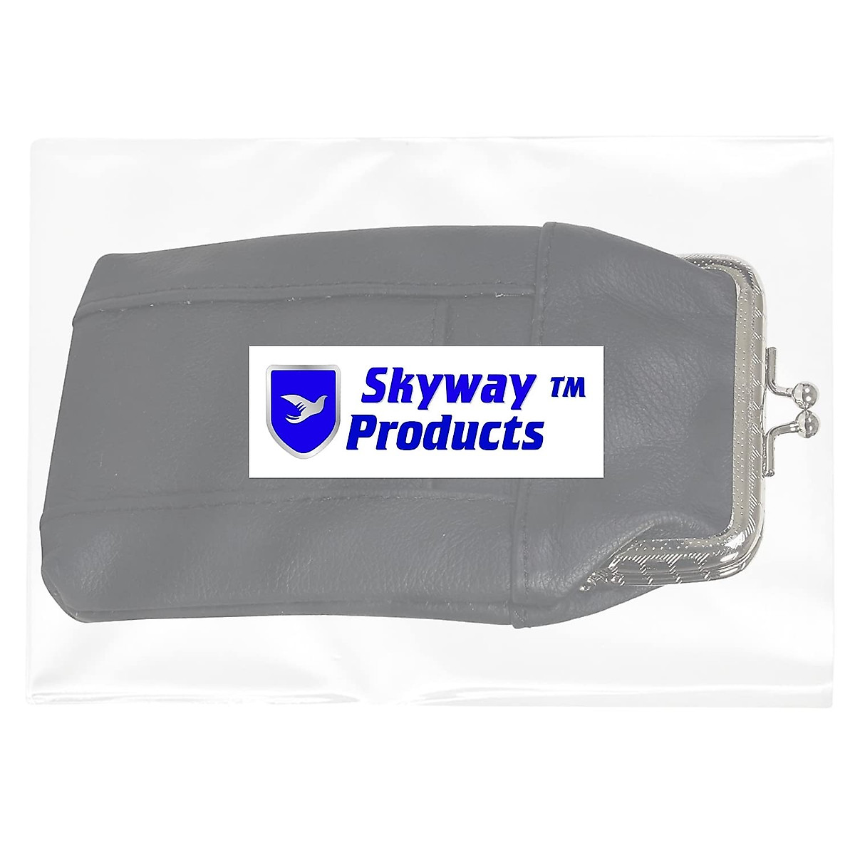 Skyway Kendrick Leather Cigarette Case with Lighter Pouch Pack Holder 100's 120's - Black