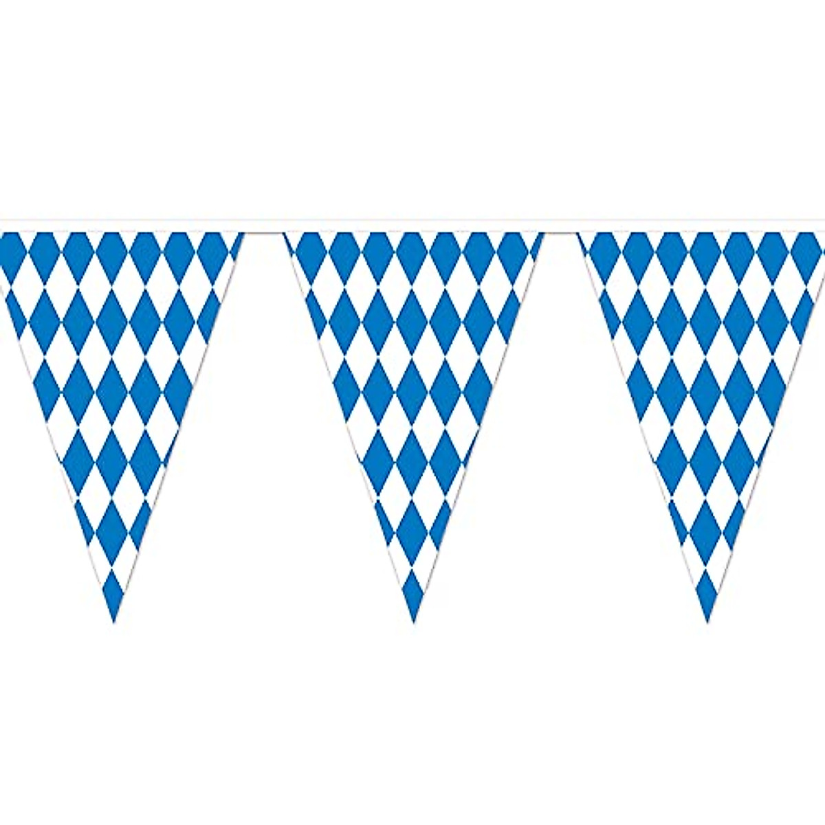 Beistle Plastic Oktoberfest Bavarian Pennant Banner For German Theme Party Supplies