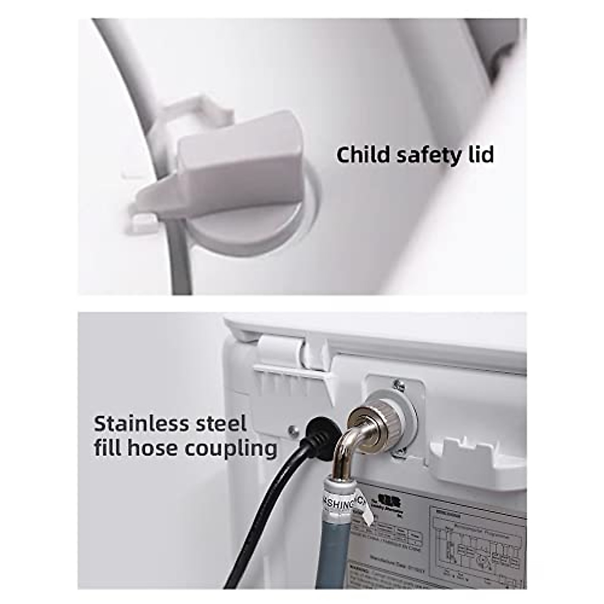 The Laundry Alternative PuriFI Combination Diaper Washer/Portable Washing Machine Quietest on the Market Internal Heater Heats Water up to 158F