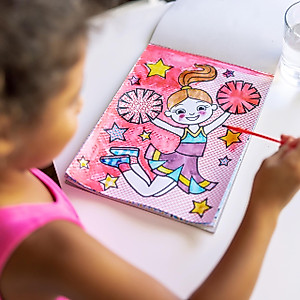 Melissa & Doug My First Paint With Water Art Pad - Cheerleaders, Flowers, Fairies, and More (24 Pages)