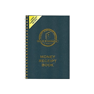 Rediform 8L810 Money Receipt Book 7 x 2 3/4 Carbonless Duplicate Twin Wire 300 Sets/Book