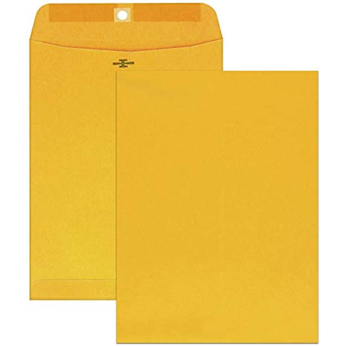 Mead Letter Size Mailing Envelopes, Clasp Closure, All-Purpose 24-lb Paper, 9" X 12", Brown Kraft Material, 20/Pack (76020)