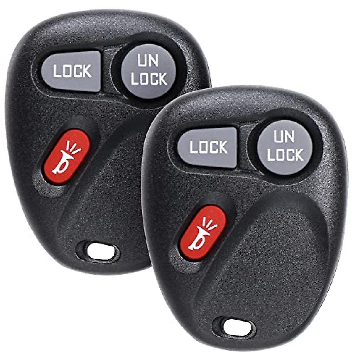 NPAUTO Key Fob Replacement Fits for Chevy Silverado Suburban GMC Sierra 1500 2500 3500 2001-2002 Tahoe Avalanche S10 GMC Sonoma Yukon XL Cadillac Escalade Keyless Entry Remote Control, 15042968,2-Pack