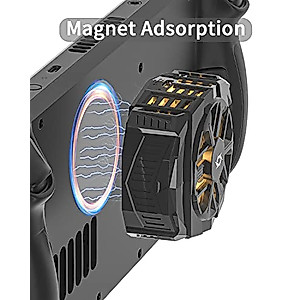 YIGORN Steam Deck Fan Cooler,Steam Deck Heatsink,Valve Steam Deck Radiator Upgrade,Cooling Stand Dock,Advanced Accessories Smartphone/Pad/Nintendo Switch Semiconductor Cooling Technology