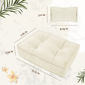 M&G House Newborn Photography Props Mattress Pillow Photography Accessories Baby Photoshoot Props Bed Mattress Bed Mat(Beige White)