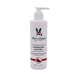 Warren London - Hydrating Butter For Dogs Skin & Coat,8 Oz,Pomegranate & Acai