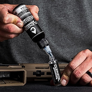 CLENZOIL Airsoft Oil | 100% Silicone Air Gun Oil & Airsoft Chamber Lube | All Purpose Airsoft Silicone Oil Lubricant for Airsoft Pistol & Air Rifle | 2 oz Bottle & 0.5 oz Needle Oiler Combo Pack