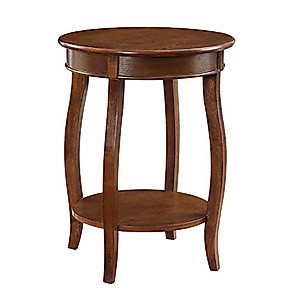 Powell Furniture Powell Hazelnut Round Shelf Table,, 18"L x 18"W x 24"H