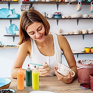 4-Ounce Squeeze Bottles with Red Tip Cap (8-Pack), BPA Free and Latex-Free, Food-Grade Mini-Bottles (120mL) - for Arts and Crafts, Glue, Icing, Griller, Sauces, Dressings, Condiments, Cake Decorating