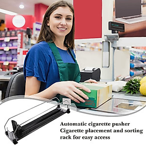 Plastic Pusher Tray Rack Automatic Vending Machine Sliding Organizer Fast Pusher Glide Pull Out Cabinet Shelf Kitchen Drink Storage Holder 35. 5x9cm